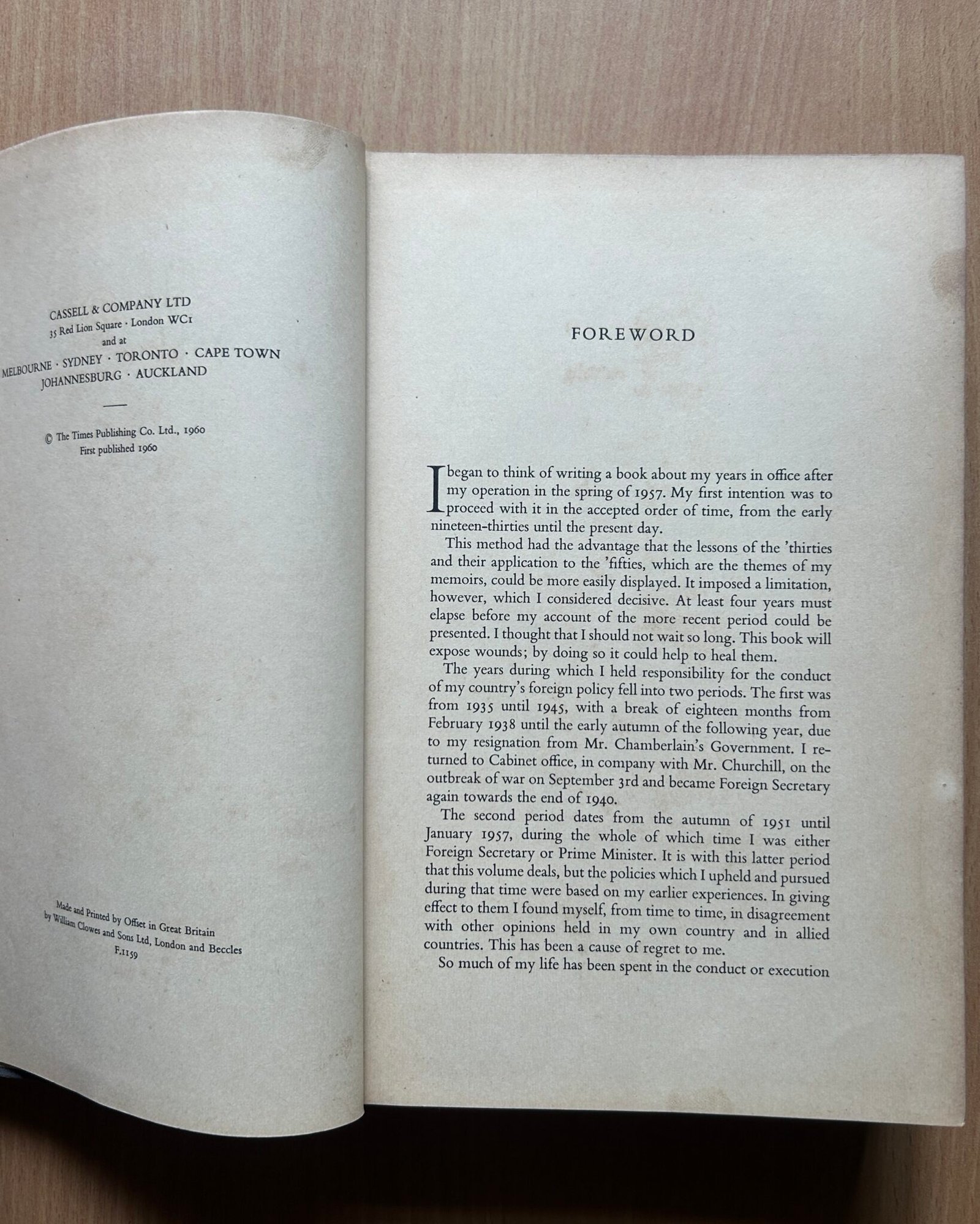 The Memoirs of Sir Anthony Eden: Full Circle - Sir Anthony Eden ...